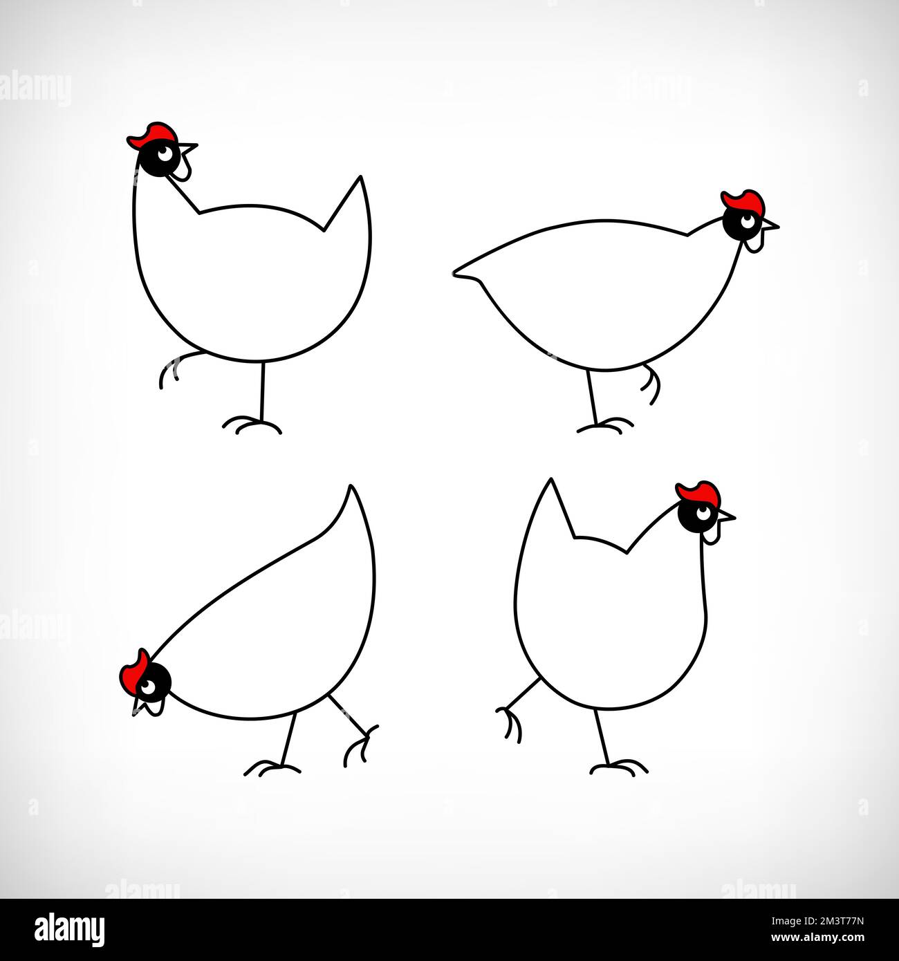 Hen sign laser cut collection. Garden decoration. Chicken yard sign set ...