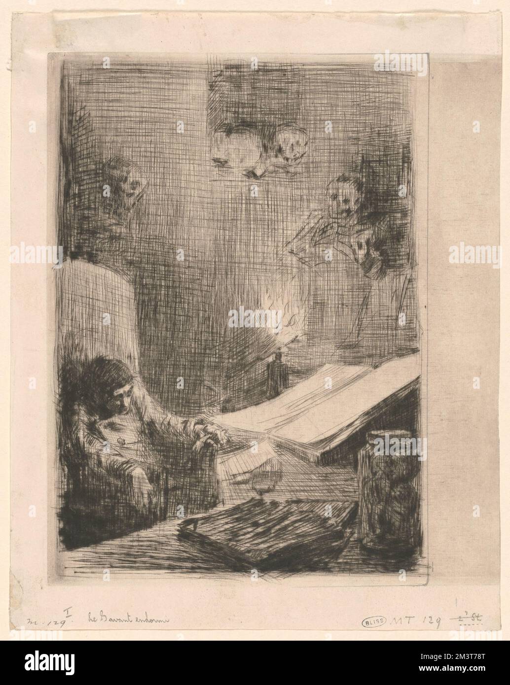 Le savant endormi , Scientists, Sleeping, Alphonse Legros (1837-1911 ...