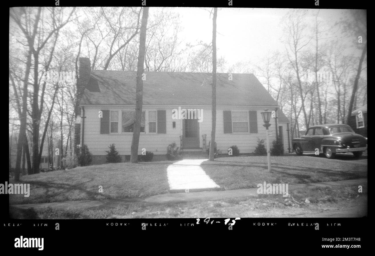 Savoy Road #75 , Houses, Automobiles. Needham Building Collection Stock ...