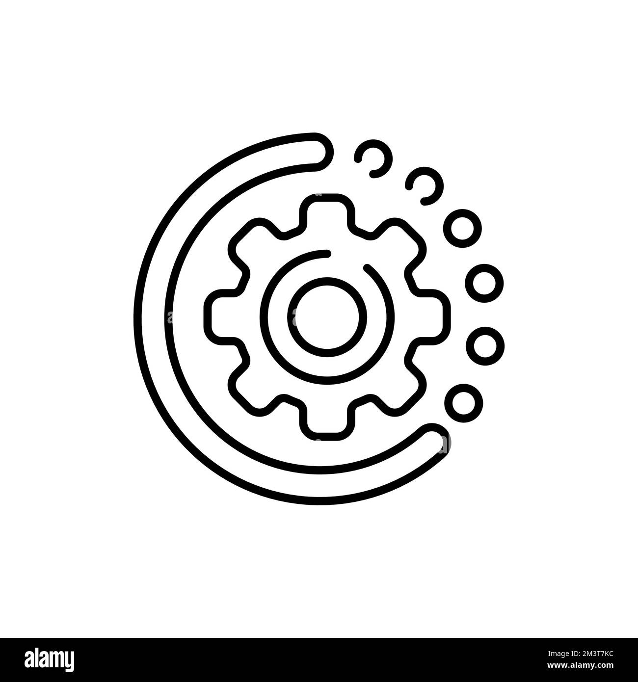 Loading color line icon. Technical time. Download process. System ...