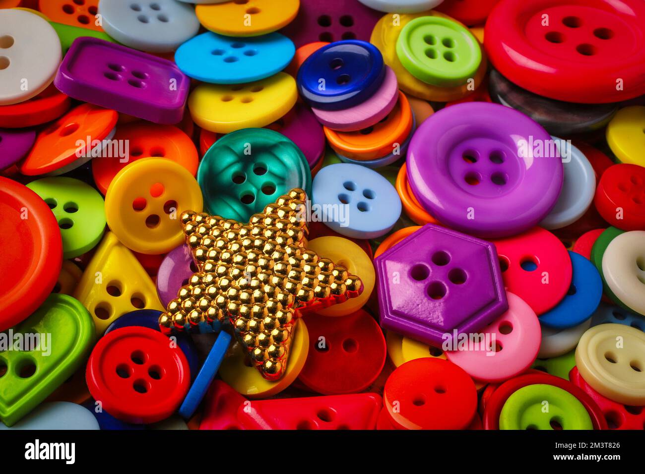 Gold Star Button Stock Photo - Alamy