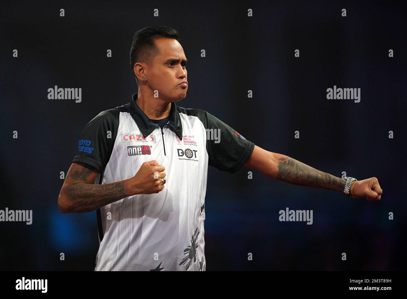 Philippines's Lourence Ilagan in action against Austria's Rowby-John ...