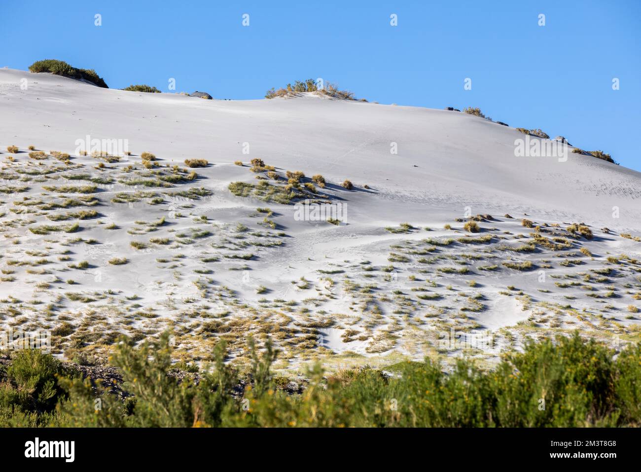Landscape with dunes and sandy areas at Paso Vergara - crossing the ...