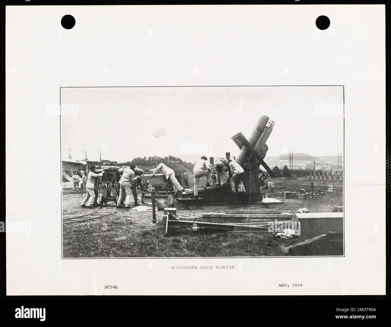 Schneider siege mortar , Mortars Ordnance, Artillery Weaponry. Records ...