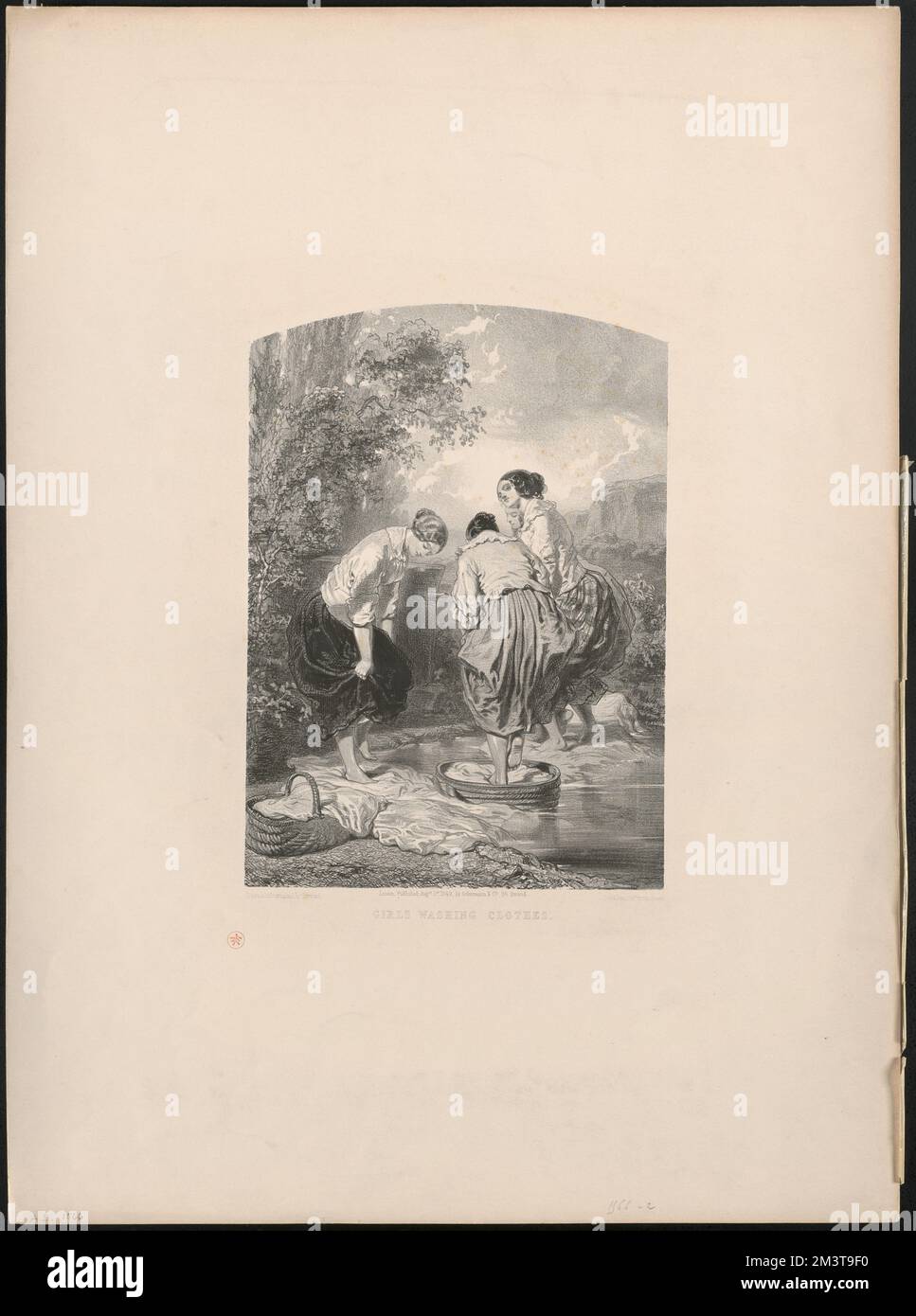 Scotch girls washing ,. Paul Gavarni (1804-1866). Lithographs and Other ...