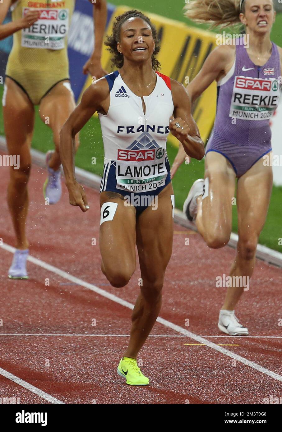 Rénelle Lamote of France Women's 800m during the European Athletics ...