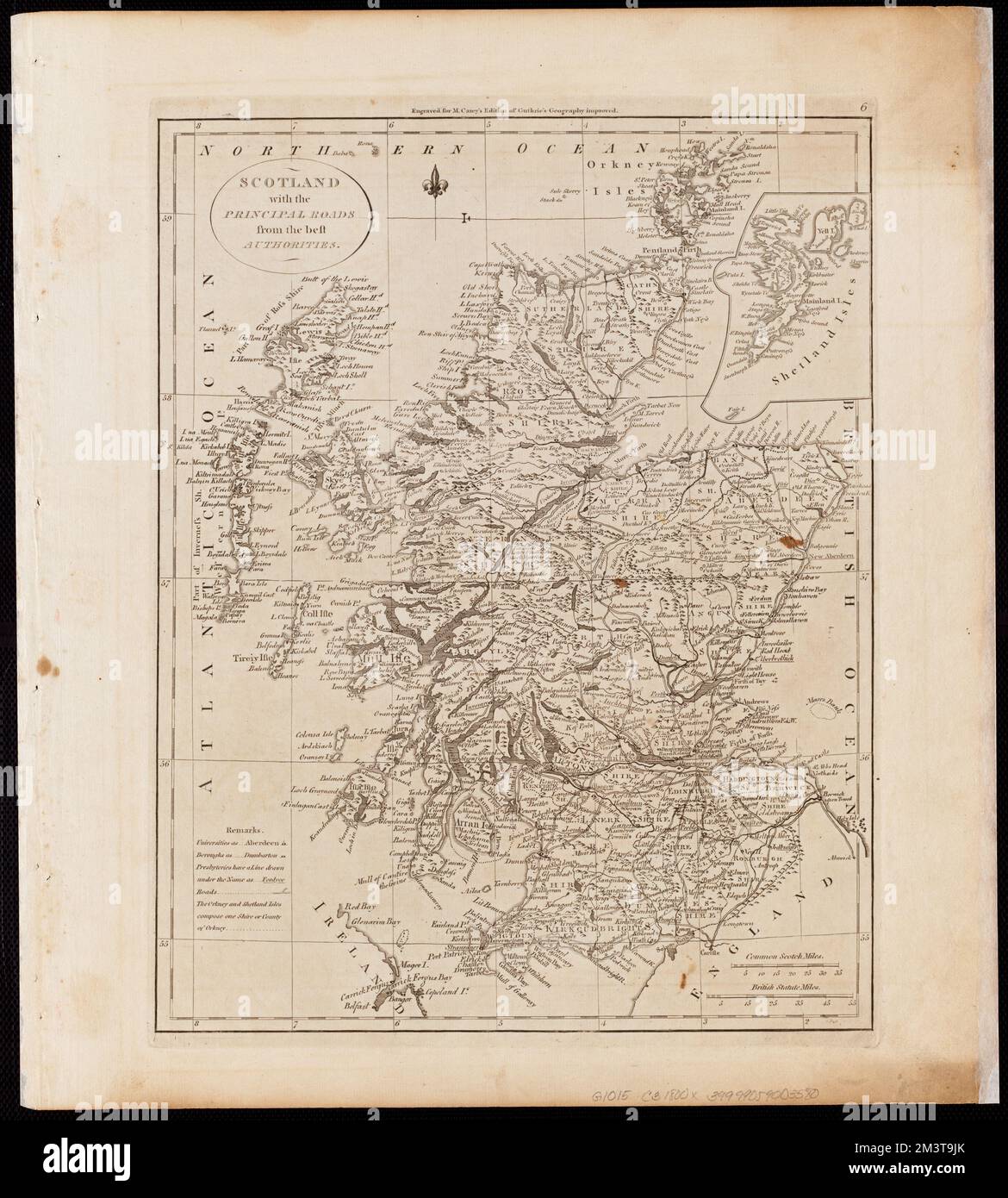 Scotland with the principal roads from the best authorities , Scotland ...