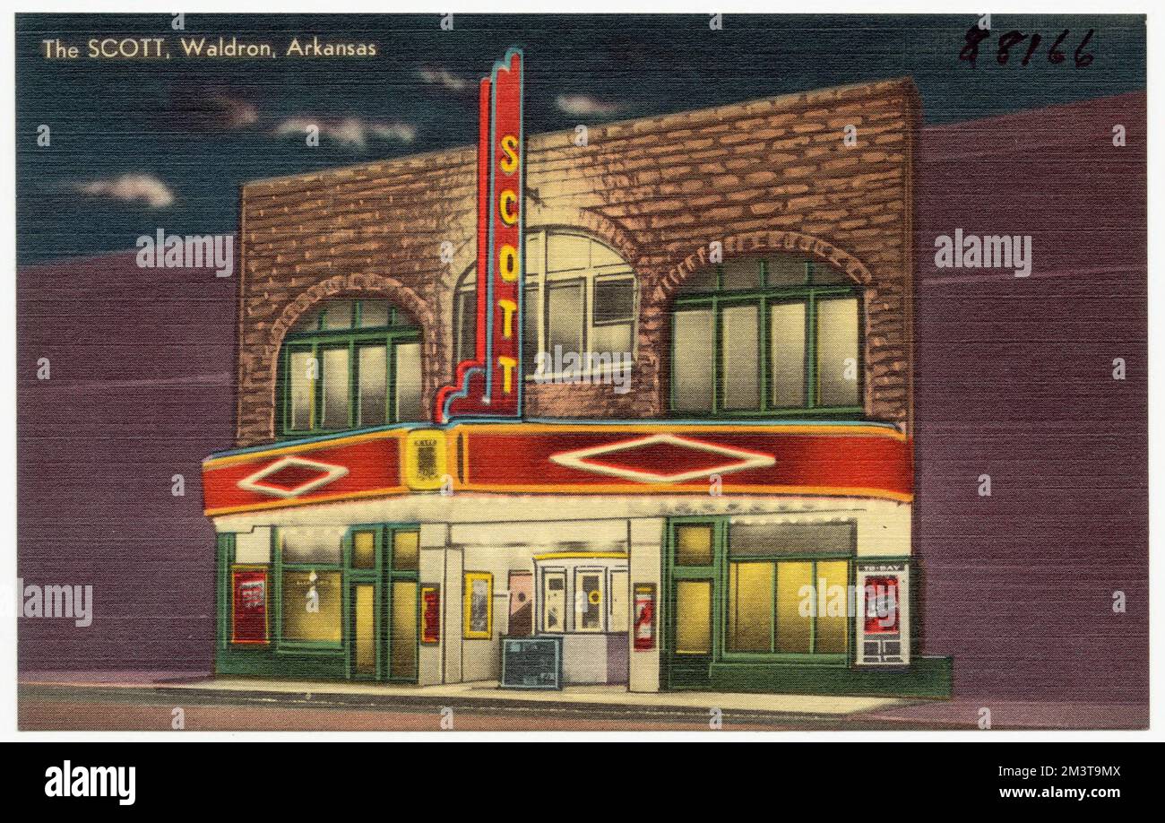 The Scott, Waldron, Arkansas , Theaters, Tichnor Brothers Collection ...
