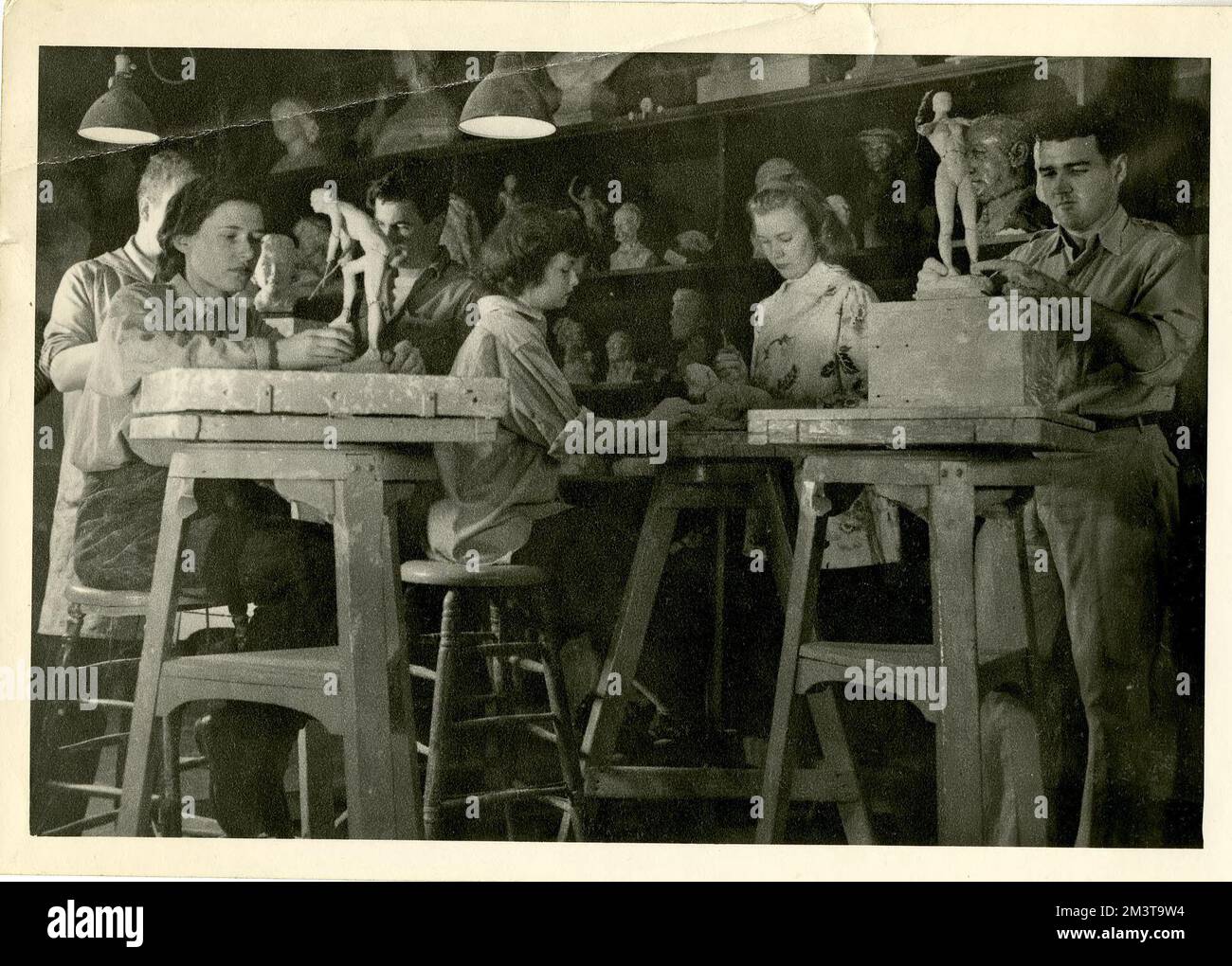 Sculpture class , Students, Sculpture, Massachusetts College of Art ...