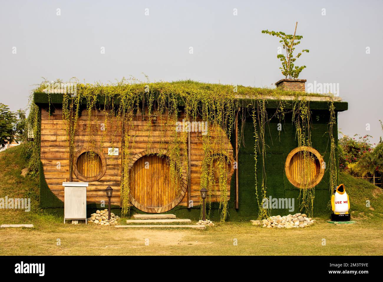 A little house in the park Stock Photo - Alamy