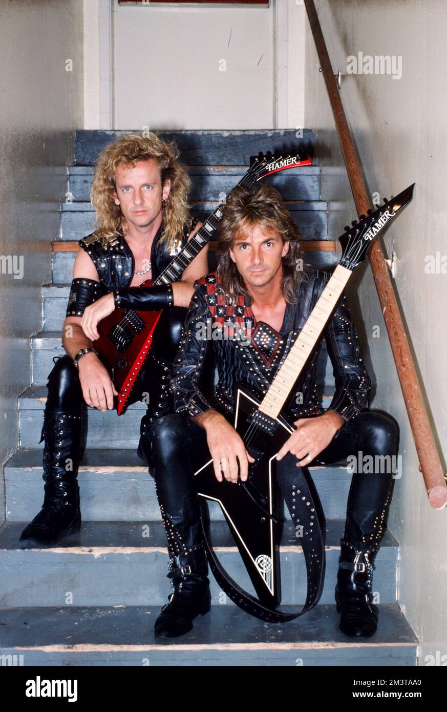 K. K. Downing and Glenn Tipton of Judas Priest 1988. San Francisco ...