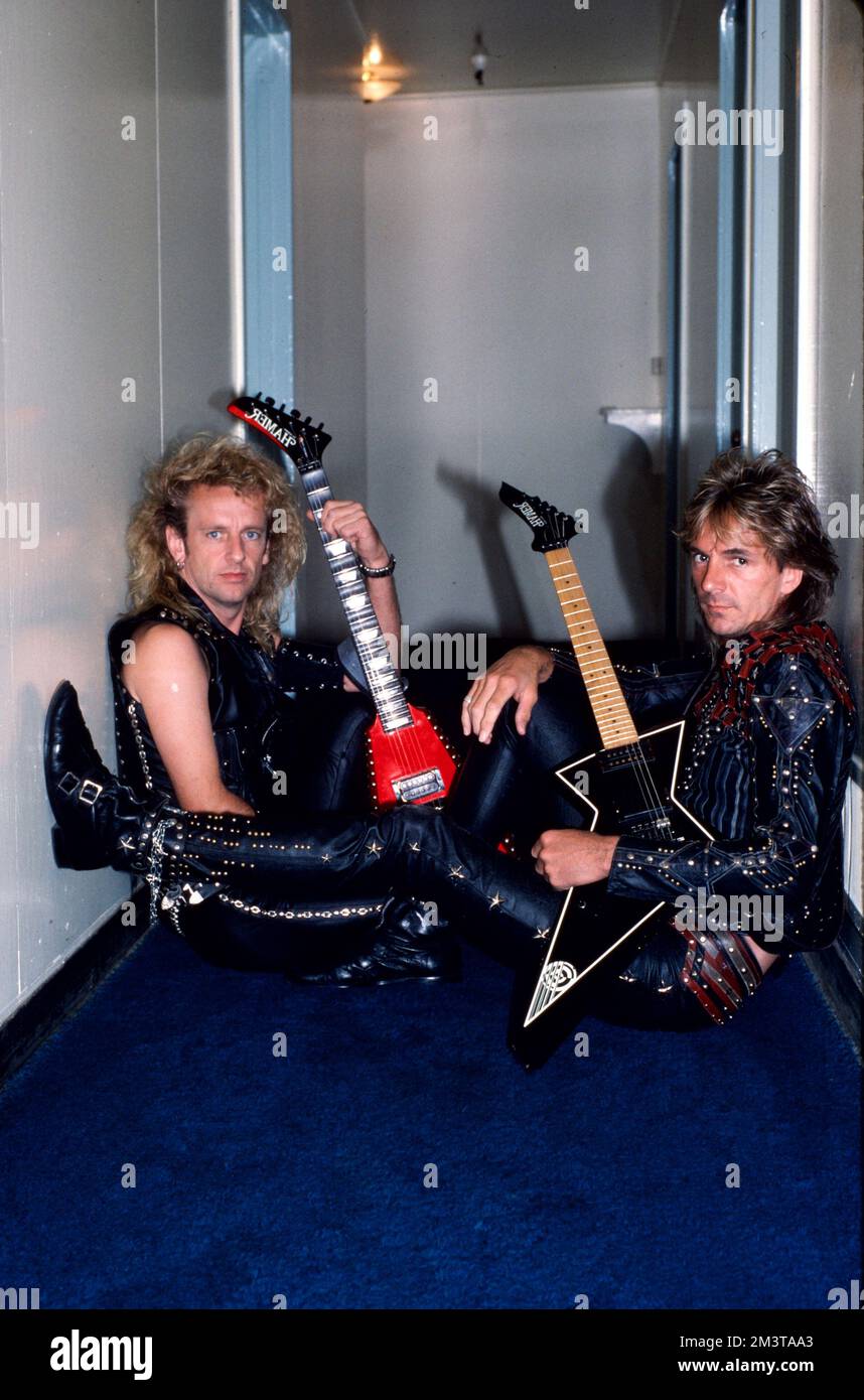 K. K. Downing and Glenn Tipton of Judas Priest 1988. San Francisco ...