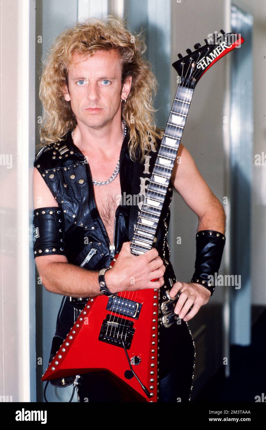 K. K. Downing of Judas Priest 1988. San Francisco, California Credit ...