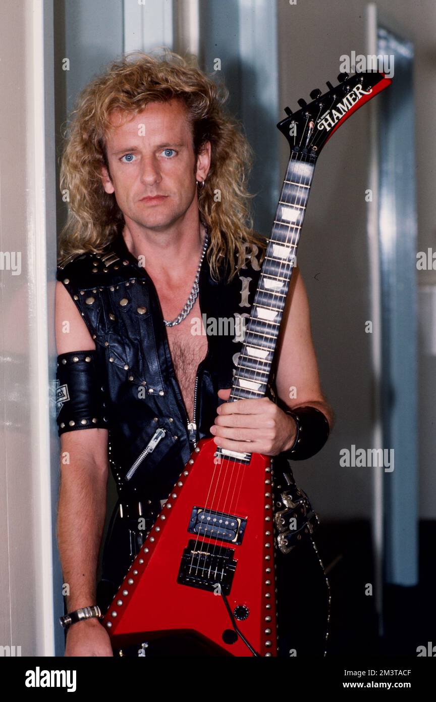 K. K. Downing of Judas Priest 1988. San Francisco, California Credit ...