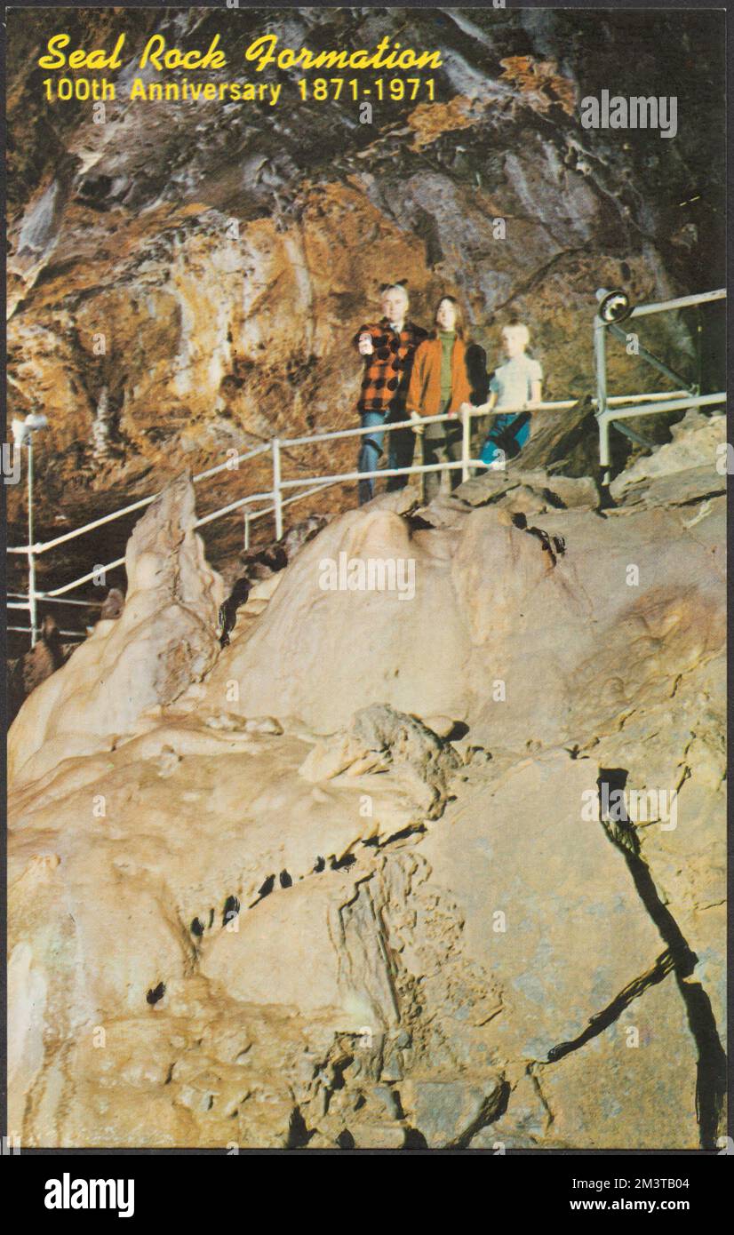 Seal rock formation, 100th anniversary 1871-1971 , Caves, Tichnor ...