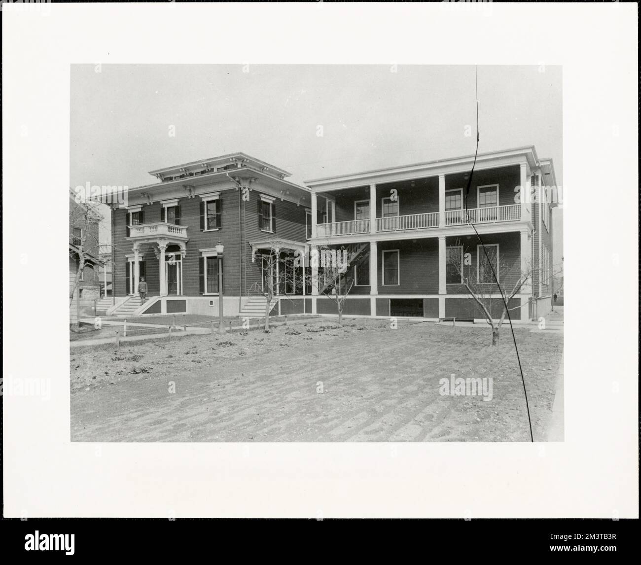 Sears farmhouse with 1917 hospital addition , Armories, Buildings ...