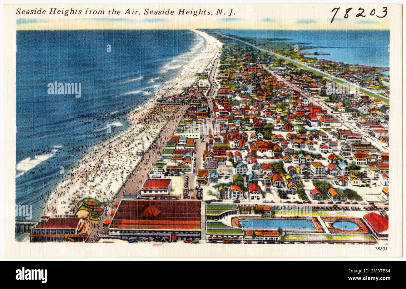 Seaside Heights from the air, Seaside Heights, N. J. , Beaches, Cities ...
