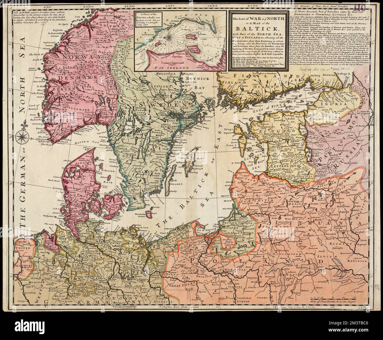 The seat of war in ye North : or a map of the Baltick, with part of the ...