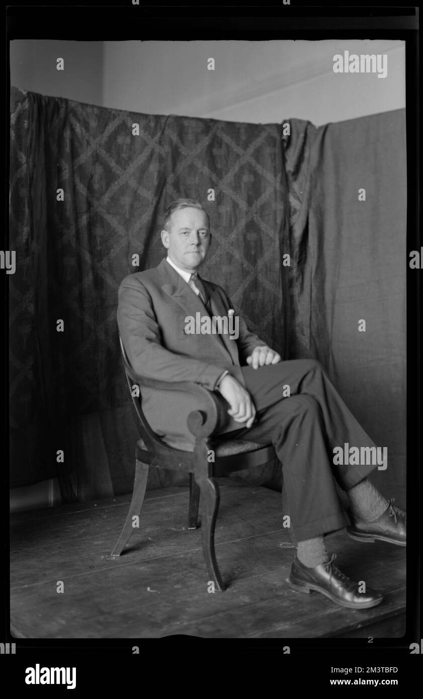 Seated portrait of man ,. Samuel Chamberlain Photograph Negatives ...