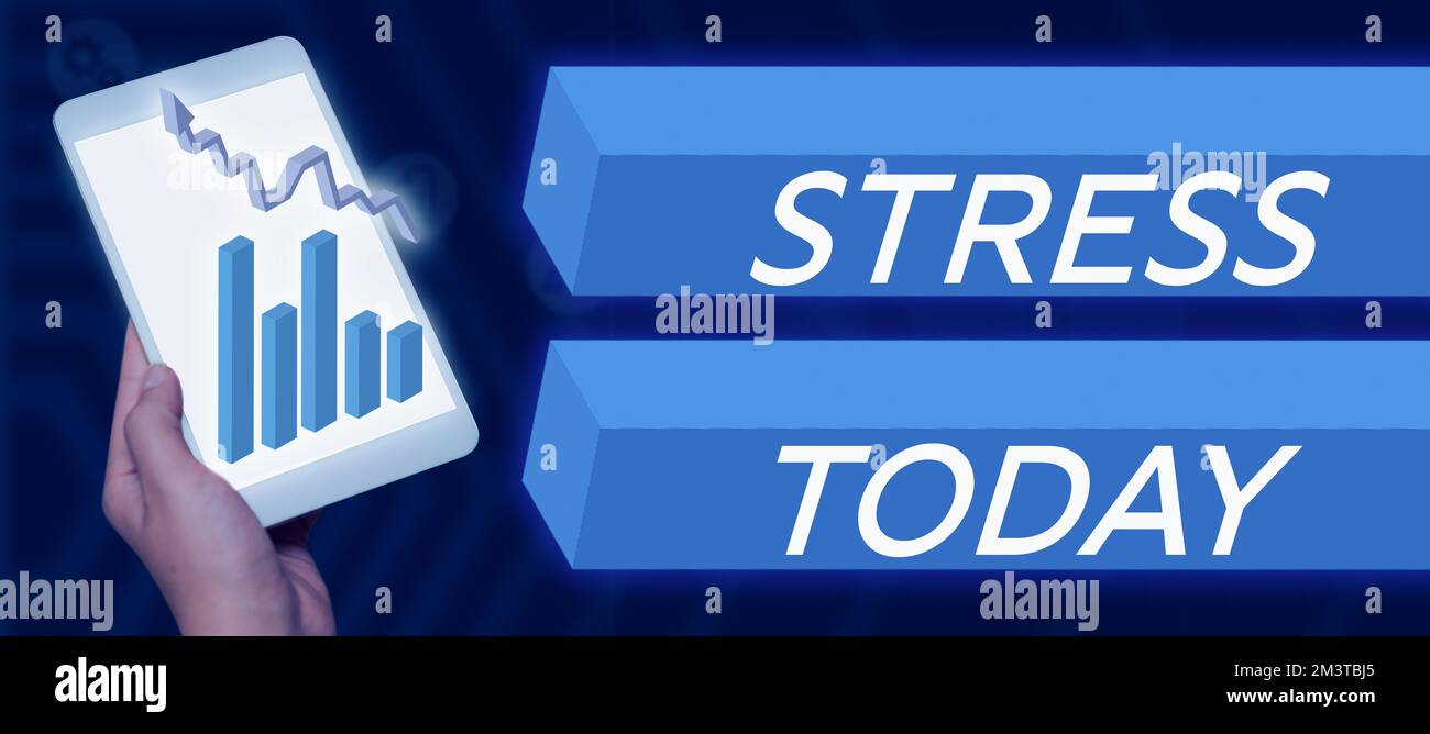 Handwriting text Stress. Internet Concept a physical chemical or ...