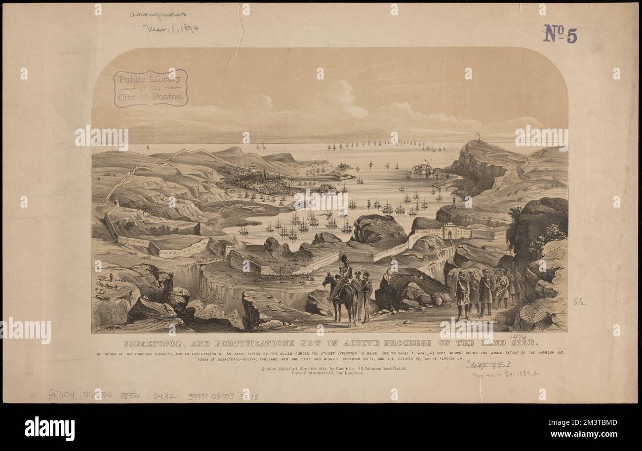 Sebastopol, and fortifications now in active progress on the land side ...