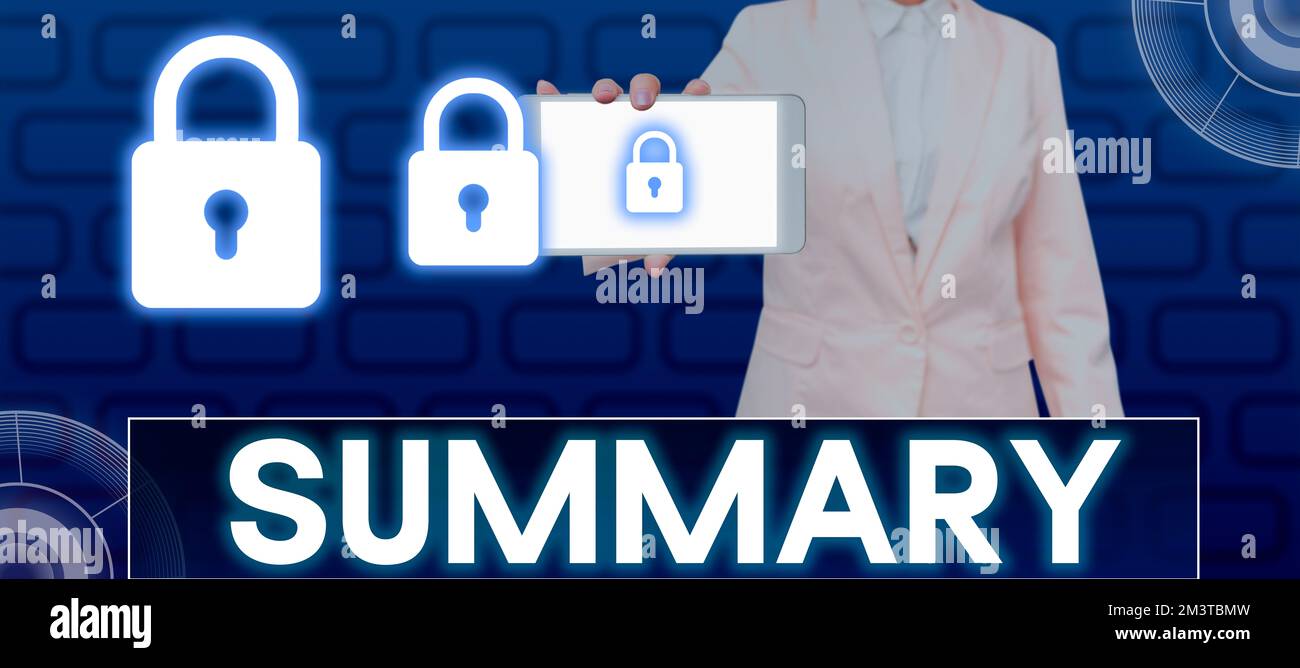 Data summarization hi-res stock photography and images - Alamy