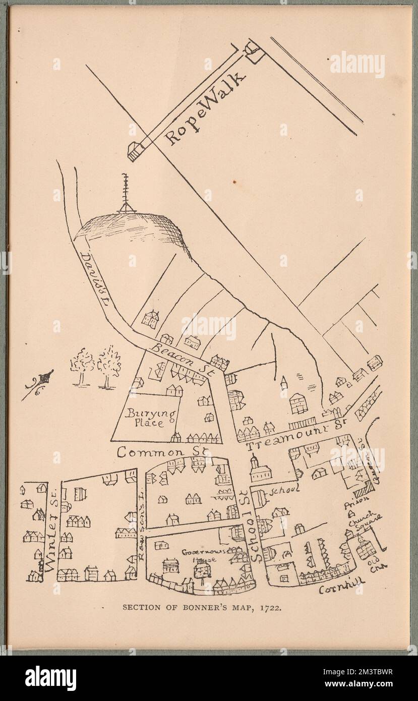 Section of Bonner's map , Streets. Ralph Finos Map Collection Stock ...