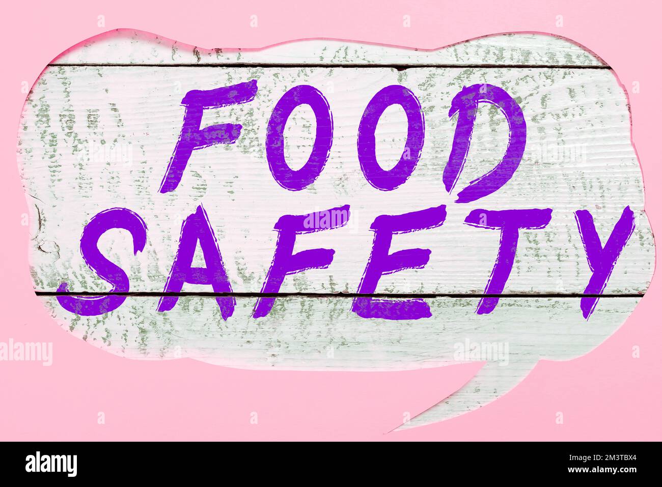 Sign displaying Food Safety. Business idea Conditions and practices ...