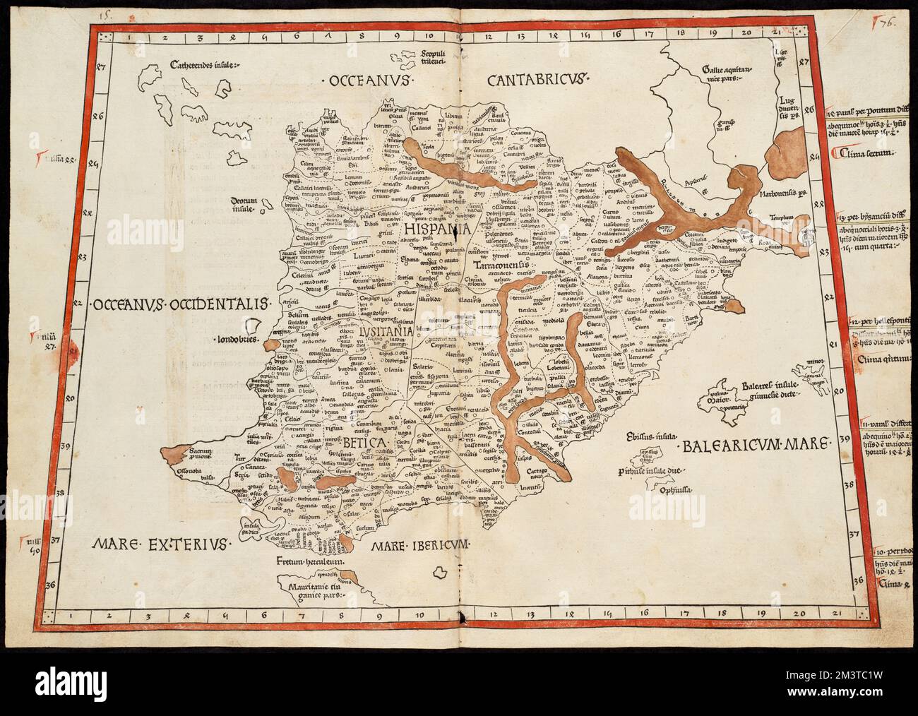 Secunda Europe tabula , Iberian Peninsula, Maps, Early works to 1800 ...