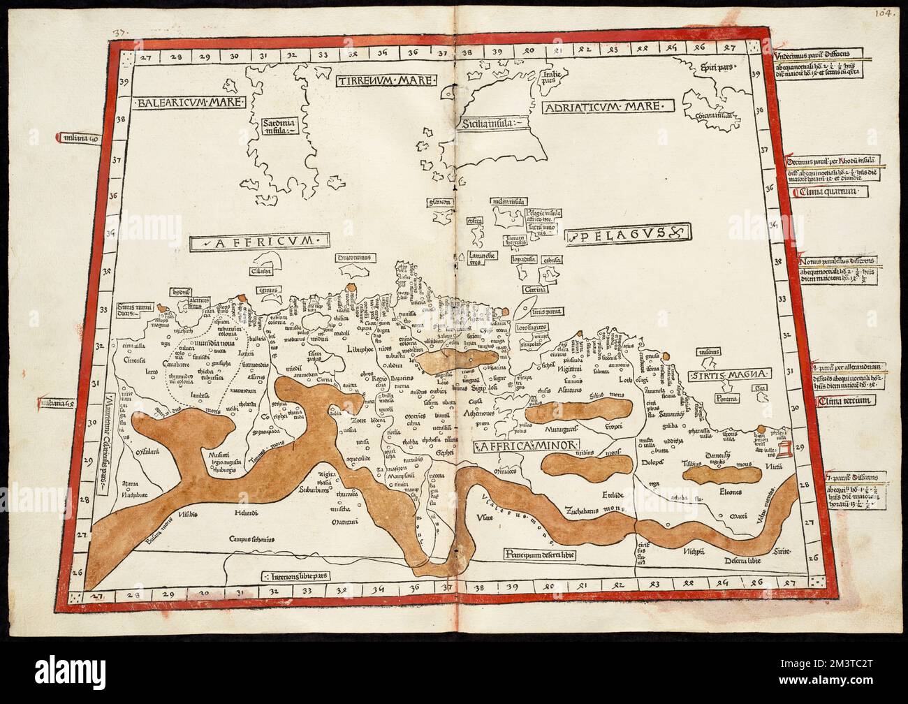 Secunda Affrice tabula continet Affricam & insulae que circa ipsam sunt ...