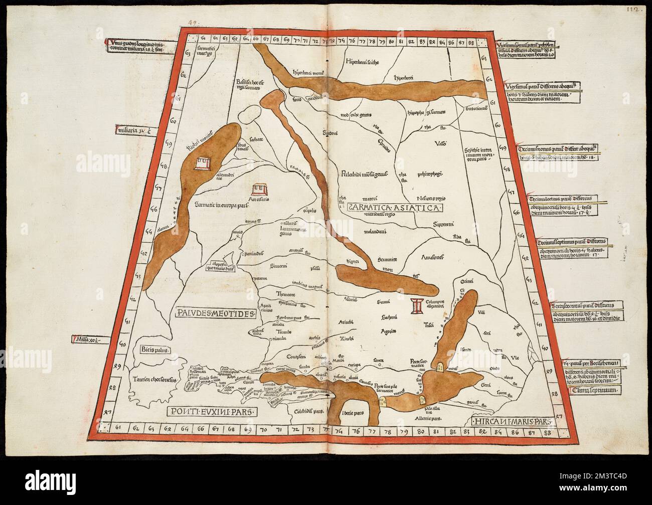 Secunda Asie tabula continet Sarmatia ipsius , Ukraine, Maps, Early ...