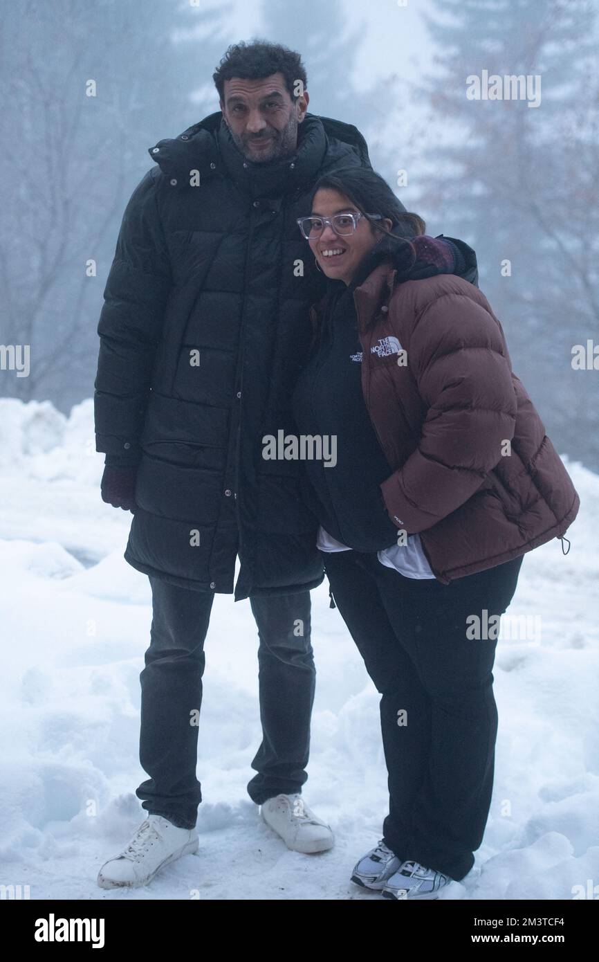 Ramzy Bedia and Melha Bedia attending a portrait session for the movie ...