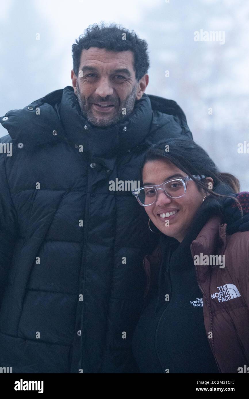 Ramzy Bedia and Melha Bedia attending a portrait session for the movie ...