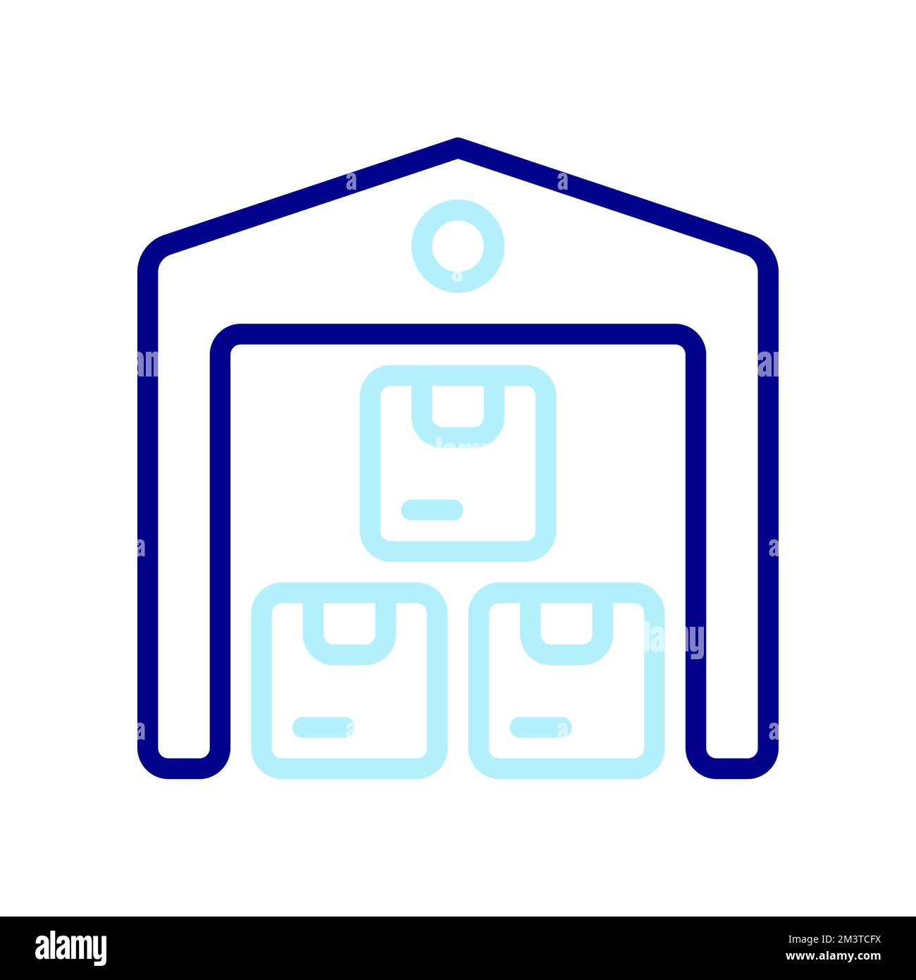 Commercial products storage building Stock Vector Images - Alamy