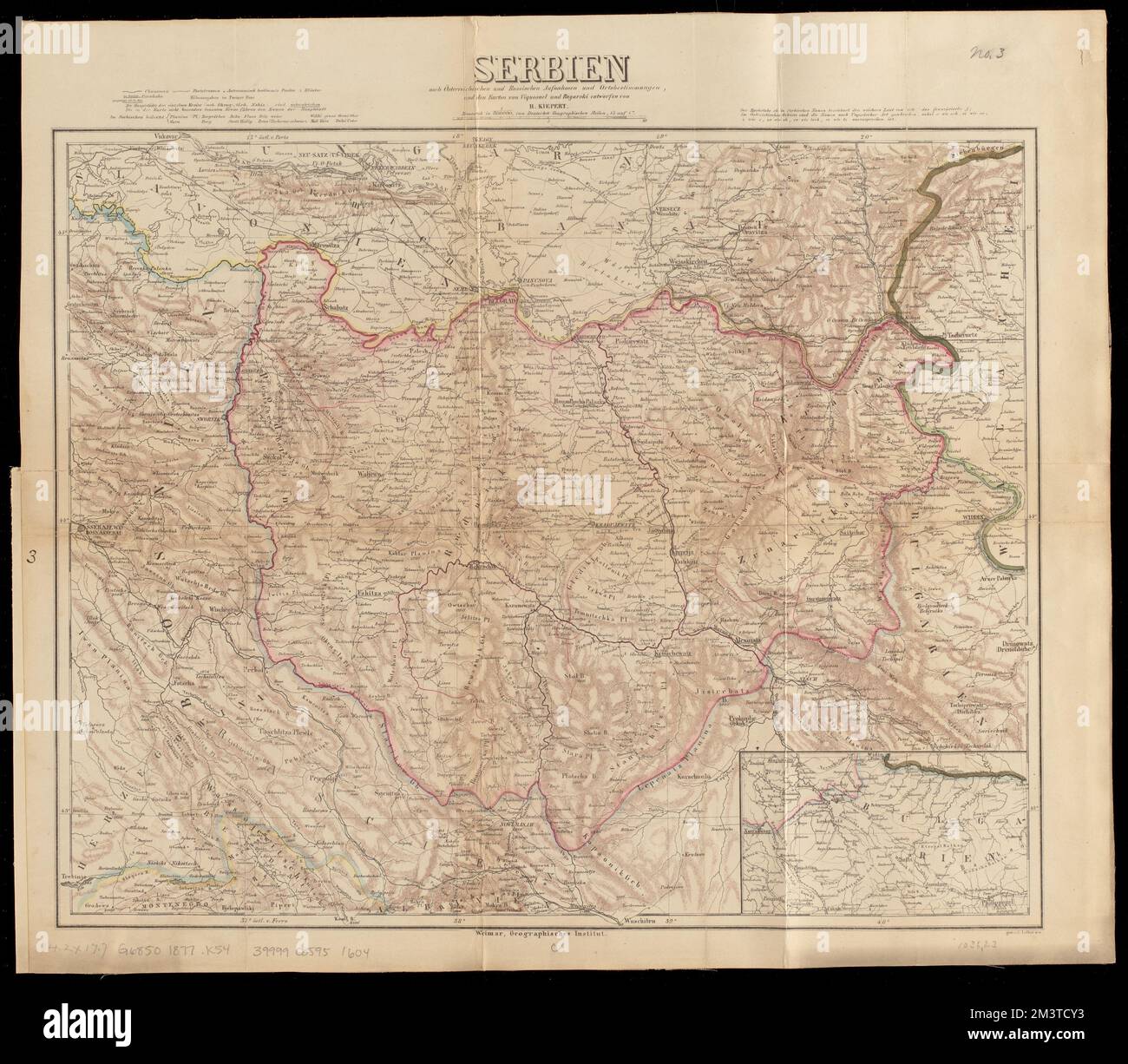 Serbien : nach Österreichischen und Russischen aufnahmen und ...