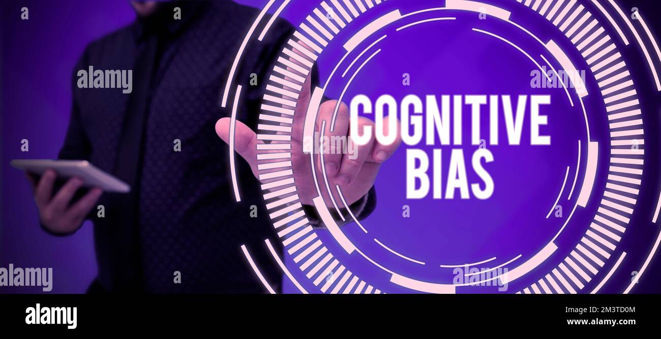 Hand writing sign Cognitive Bias. Word Written on Psychological ...