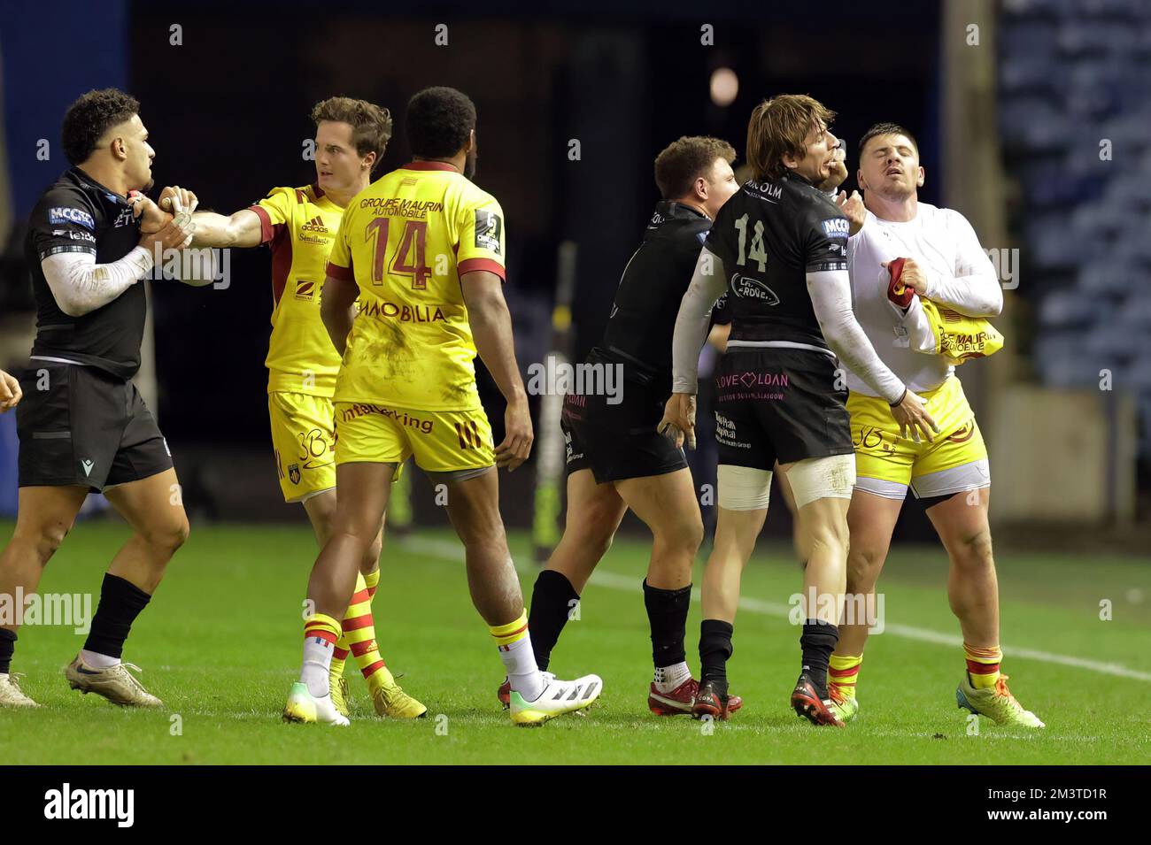 Tempers flare between Glasgow Warriors' Sebastian Cancelliere and USA ...