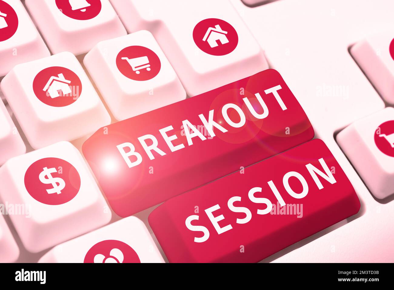 Conceptual caption Breakout Session. Business concept workshop ...