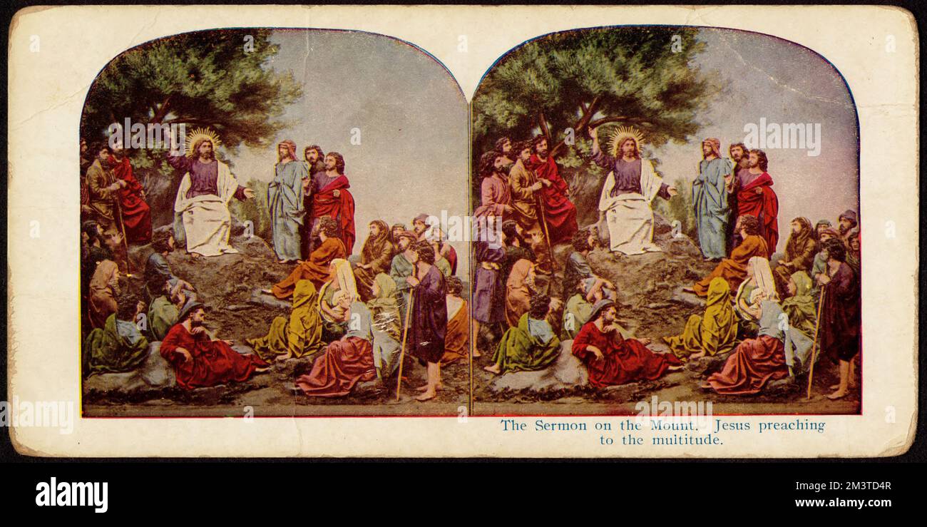 The sermon on the mount , Biblical events, Jesus Christ Stock Photo - Alamy