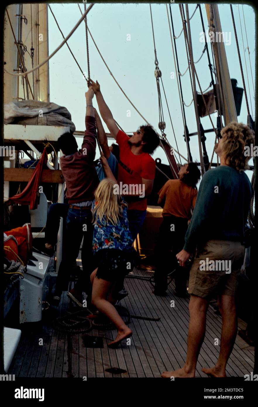 Setting sail , Sailing ships, Sailing, Ship equipment & rigging ...