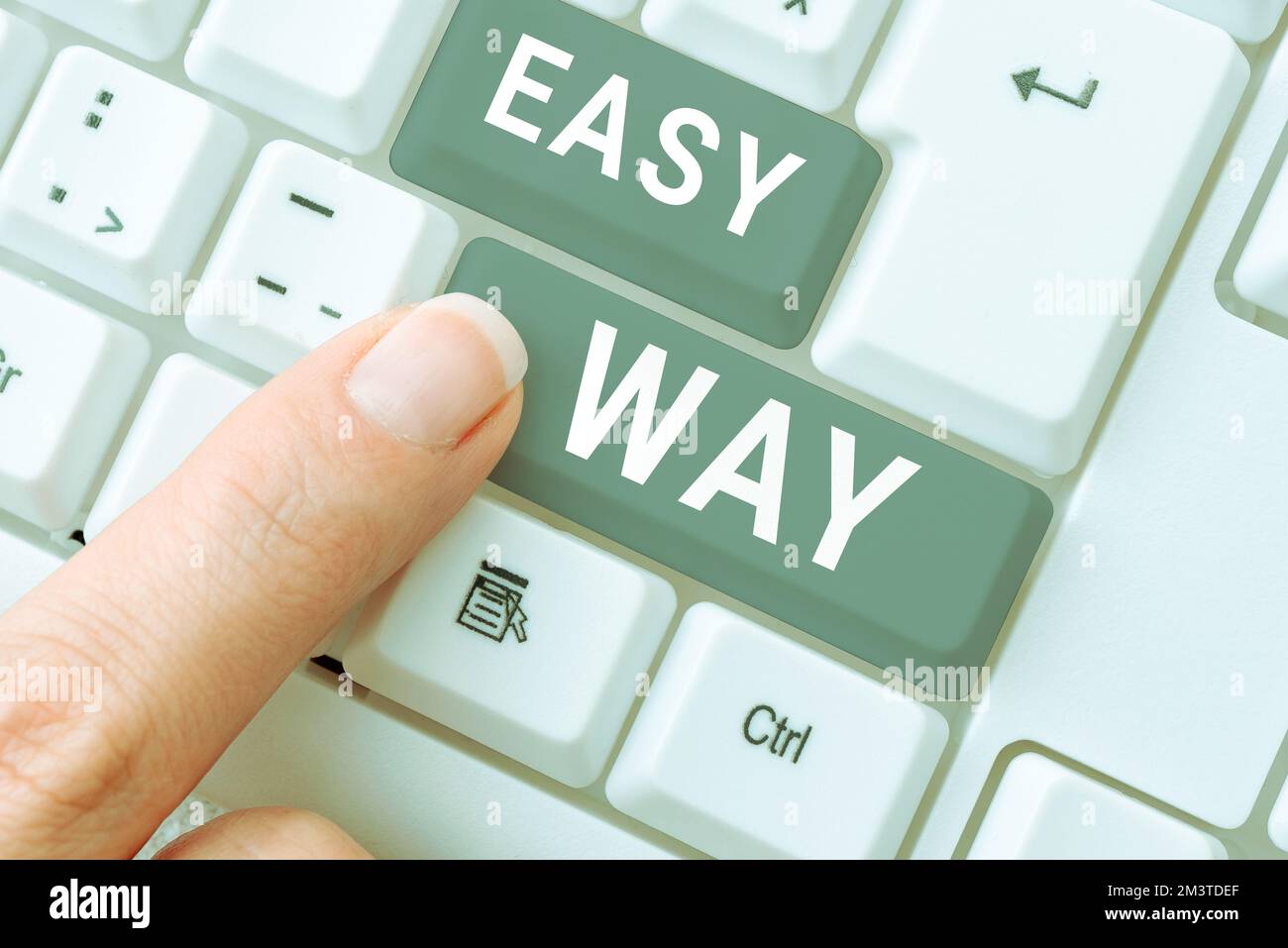 Inspiration showing sign Easy Way. Word Written on making hard decision ...