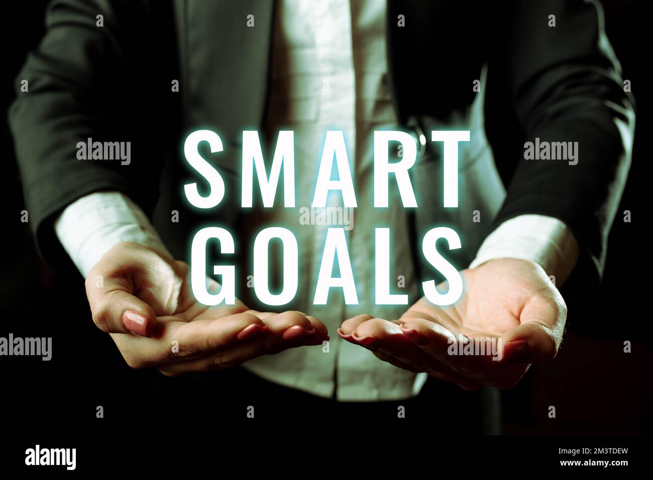 Text sign showing Smart Goals. Business idea mnemonic used as a basis ...