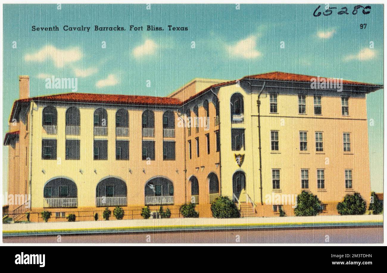Seventh Cavalry Barracks, Fort Bliss, Texas , Military facilities ...