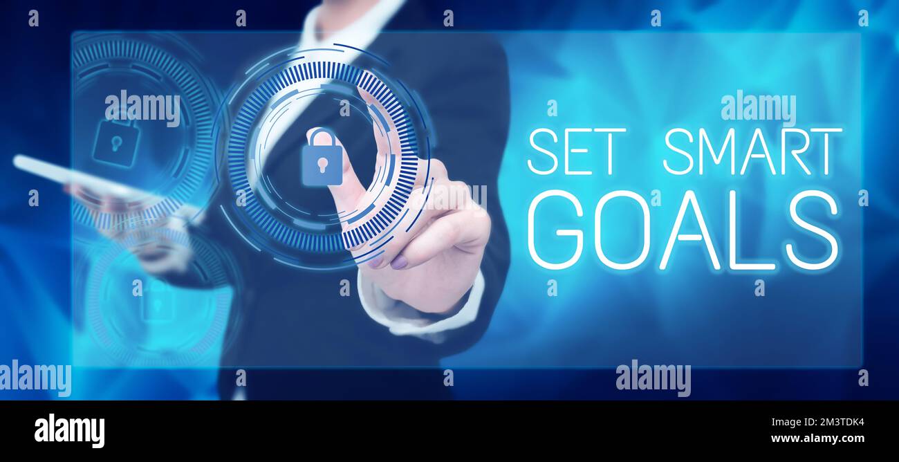 Conceptual caption Set Smart Goals. Word for Establish achievable ... Conceptual caption Set Smart Goals. Word for Establish achievable ...