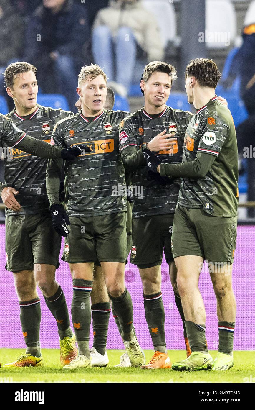 DOETINCHEM - 16-12-2022. De Graafschap - Willem II, Stadium De ...
