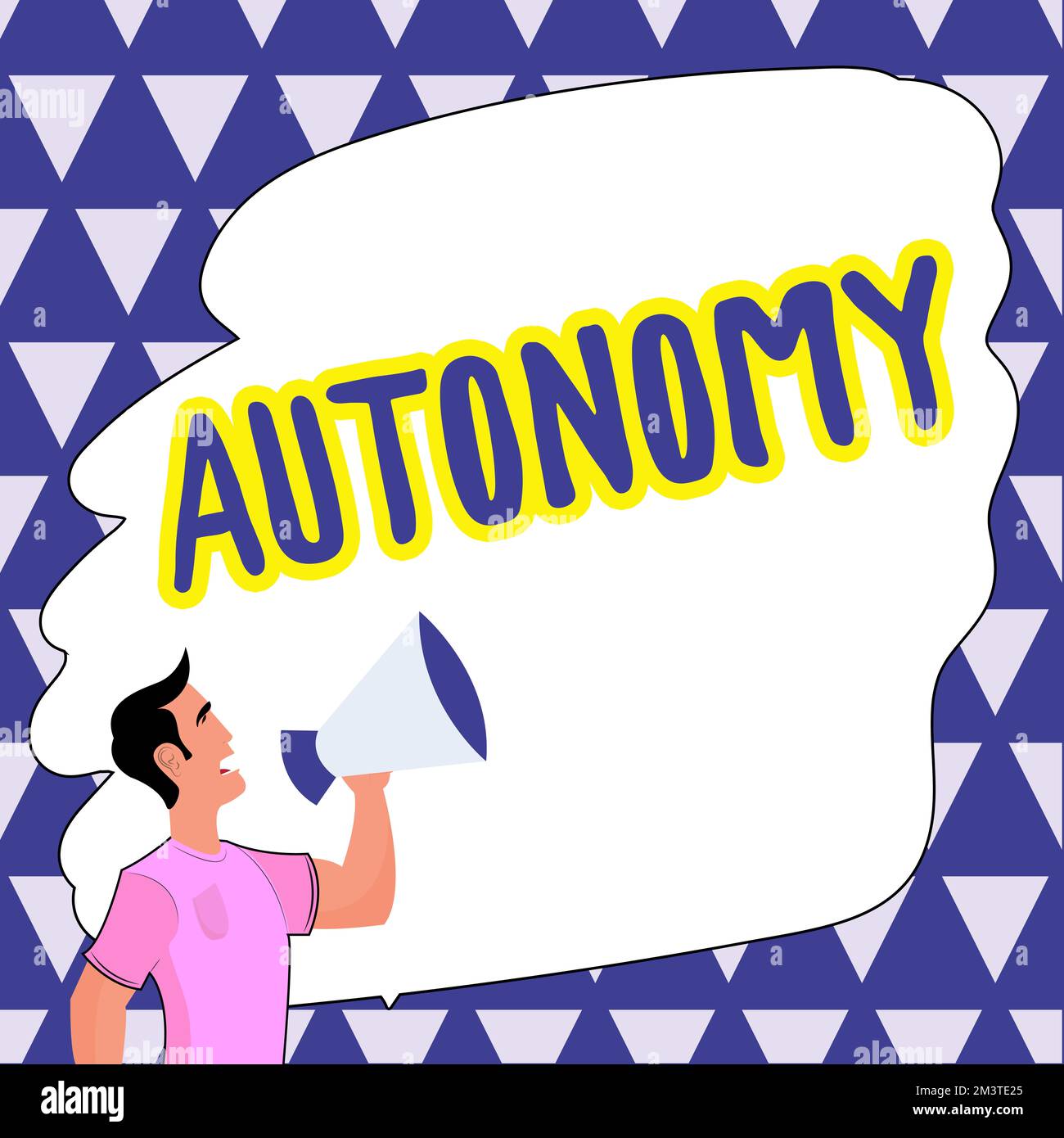 Conceptual Display Autonomy Word Written On Vehicle That Can Guide Itself Without Human