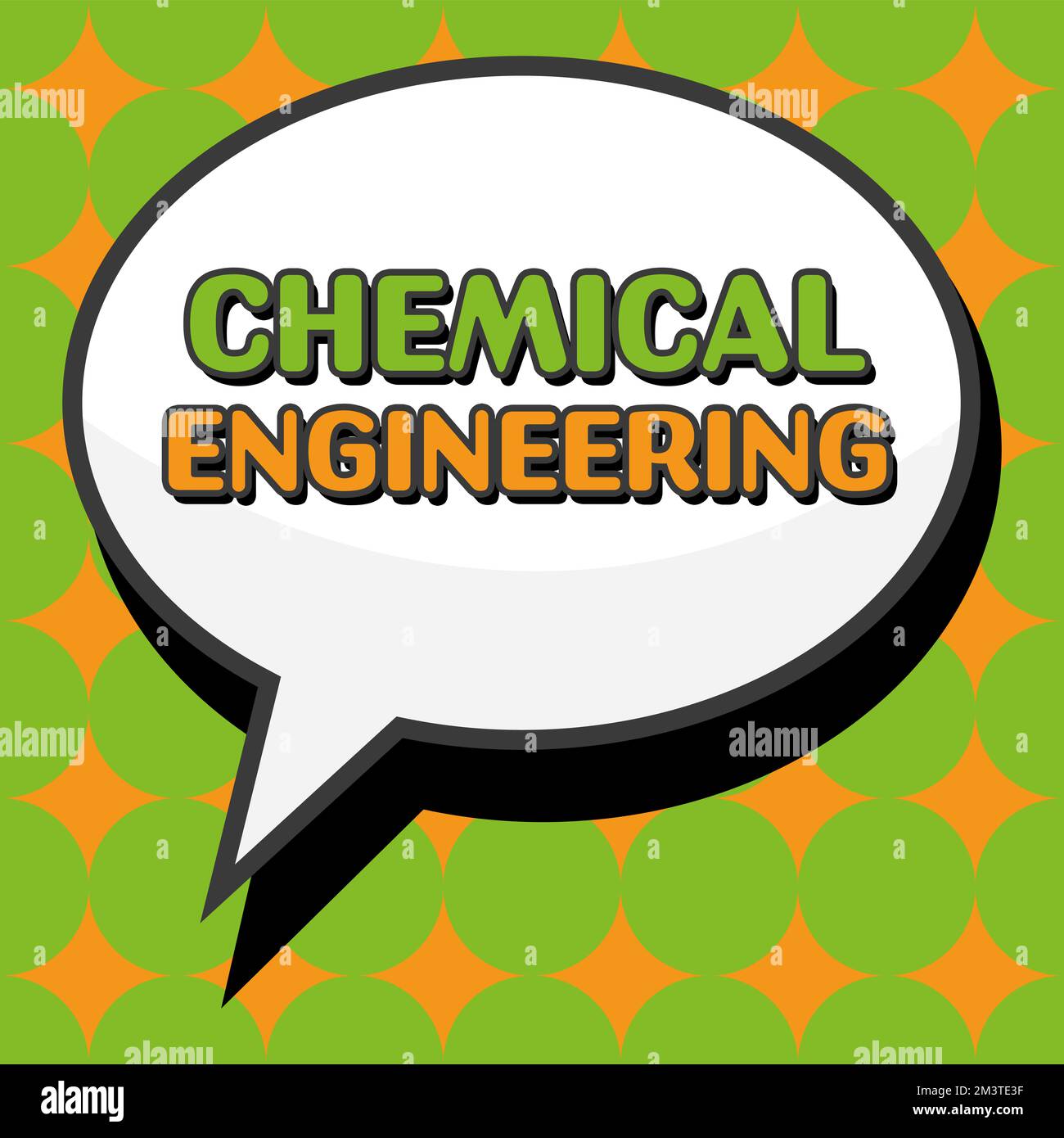 Conceptual display Chemical Engineering. Business overview developing ...