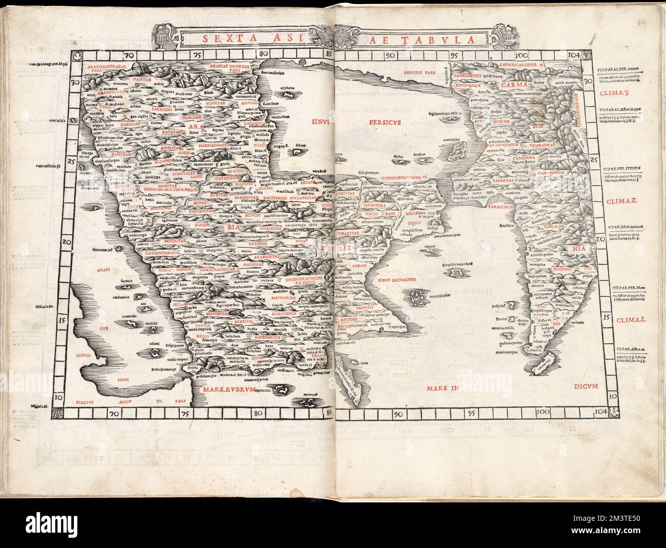 Sexta Asiae tabula , Arabian Peninsula, Maps, Early works to 1800 ...