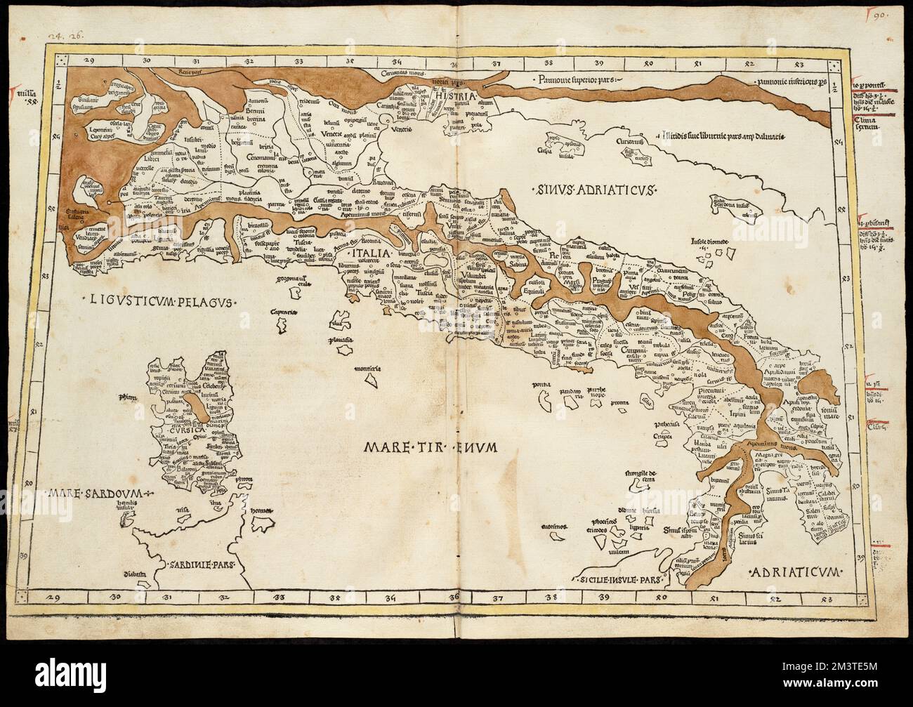 Sexta Europa tabula continet Italiam , Italy, Maps, Early works to 1800 ...