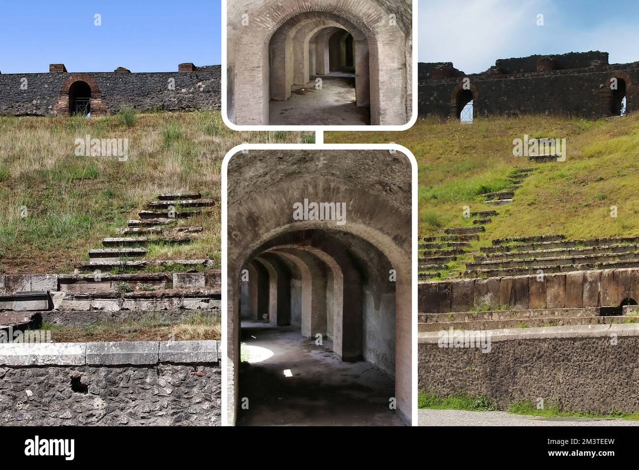 Amphitheatre elliptical structure interior,with 20000 capacity,Roman ...